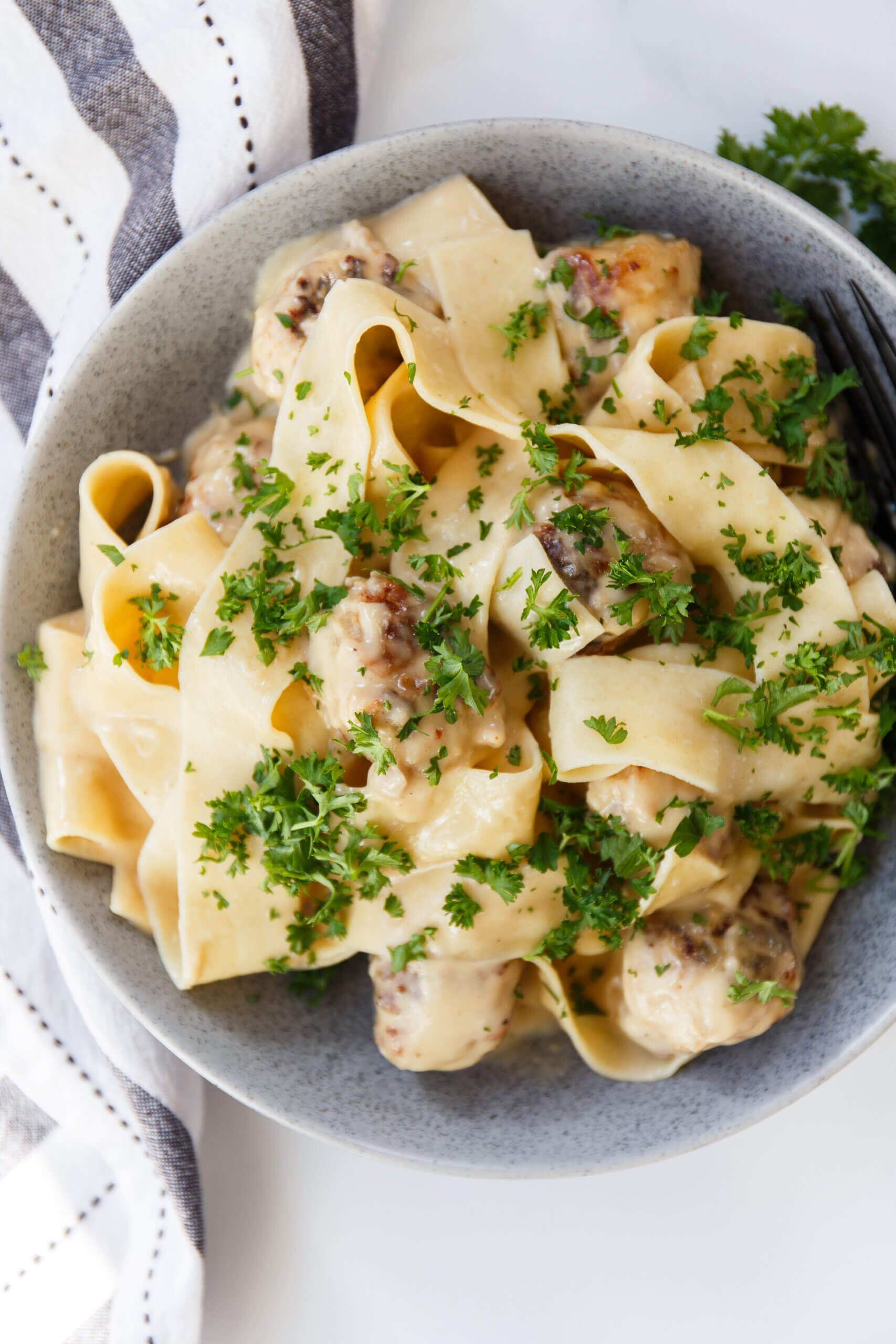 Swedish Style Meatballs with Pappardelle - Pasta Vera