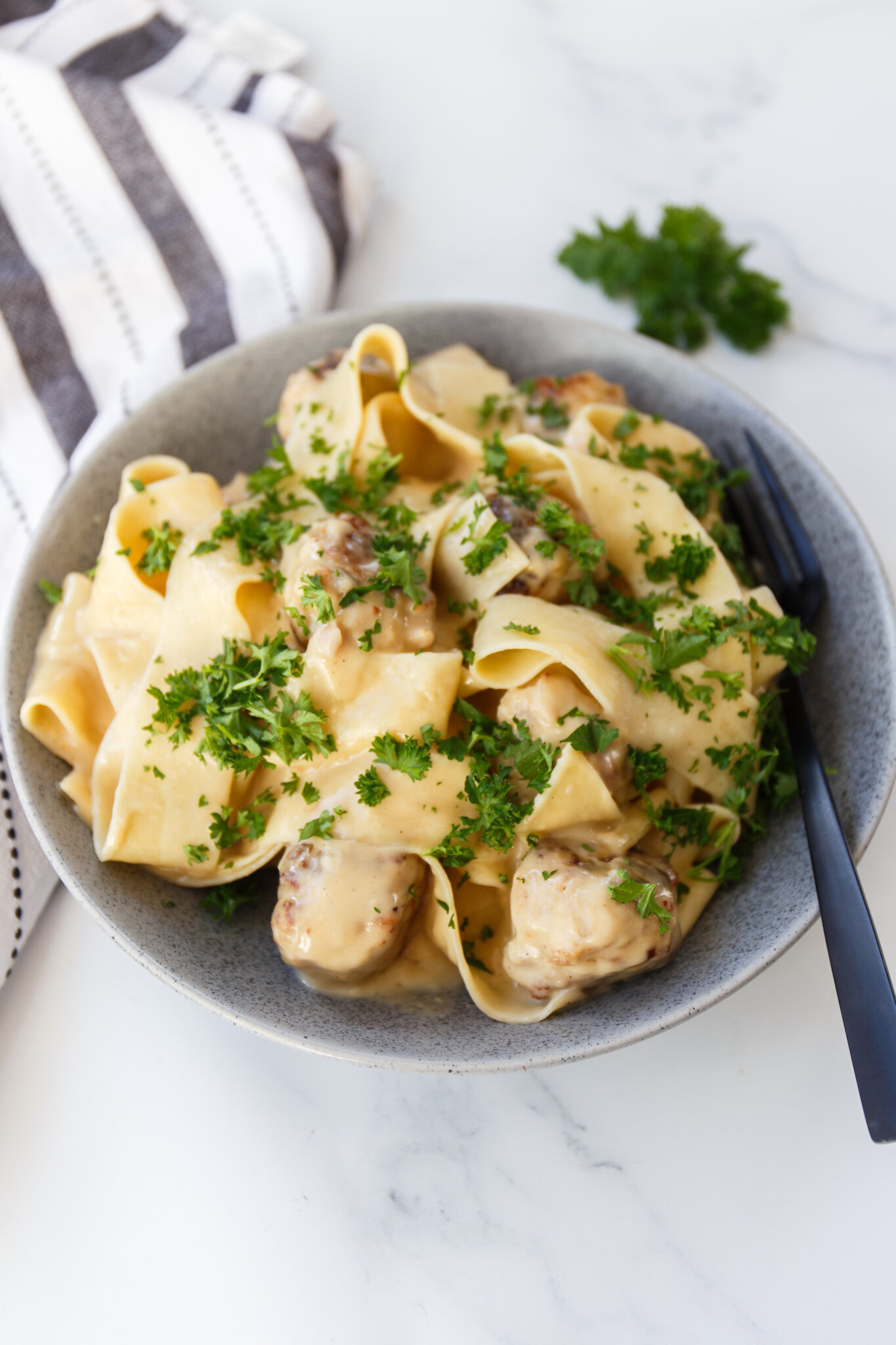 Swedish Style Meatballs with Pappardelle - Pasta Vera